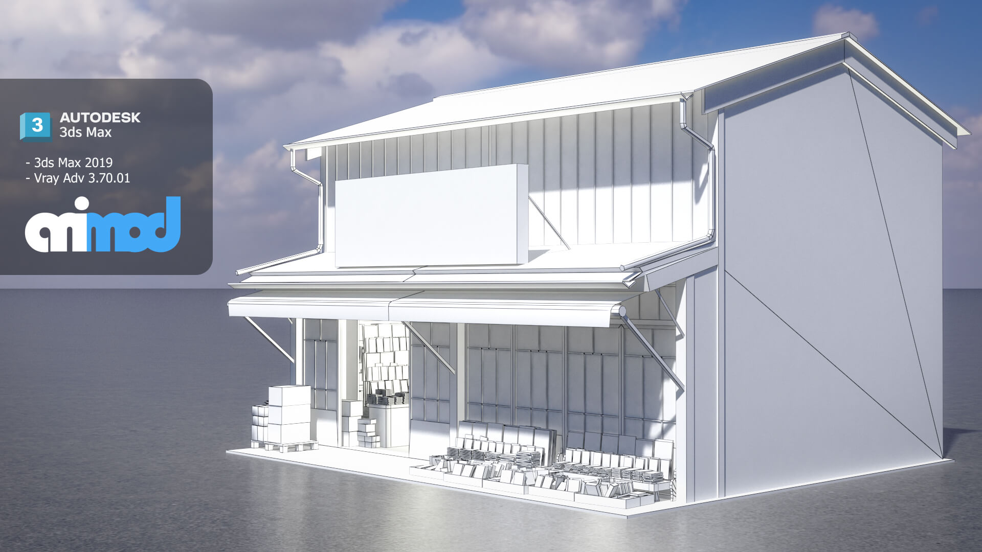 Japanese Style House 0010 - 3D Model by animod