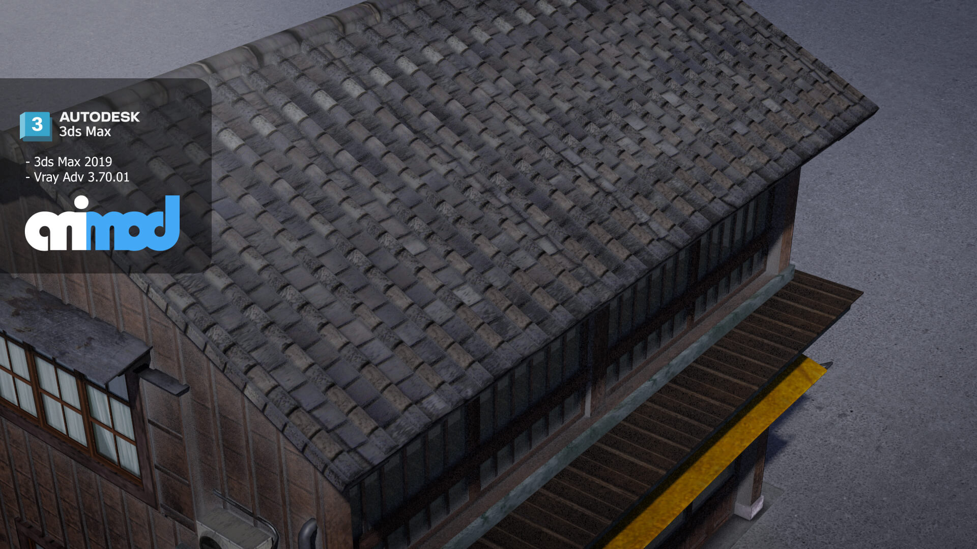 Japanese Style House 0011 - 3D Model by animod