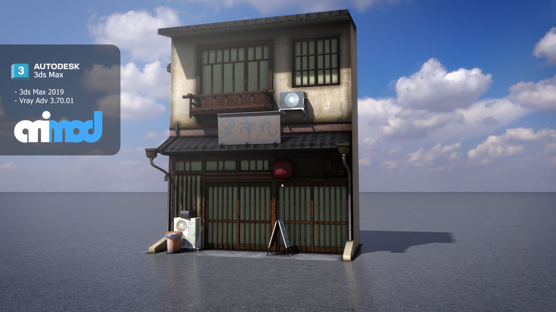 Japanese Style House 0015 - 3D Model by animod