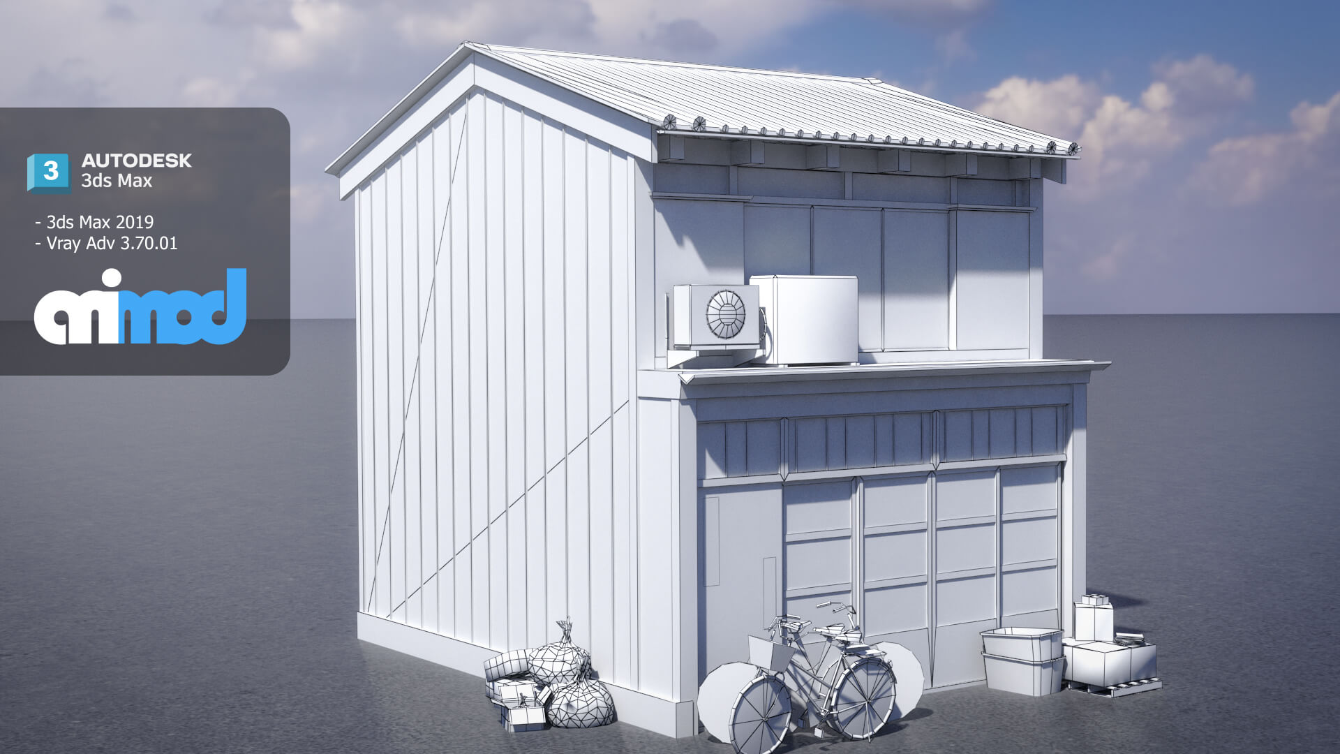 Japanese Style House 0018 - 3D Model by animod