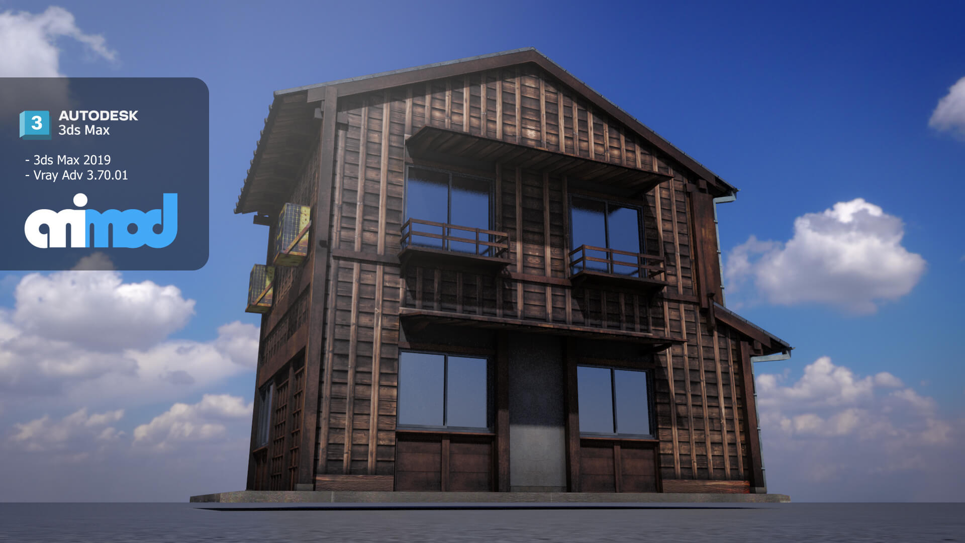 Japanese Style House 0022 - 3D Model by animod