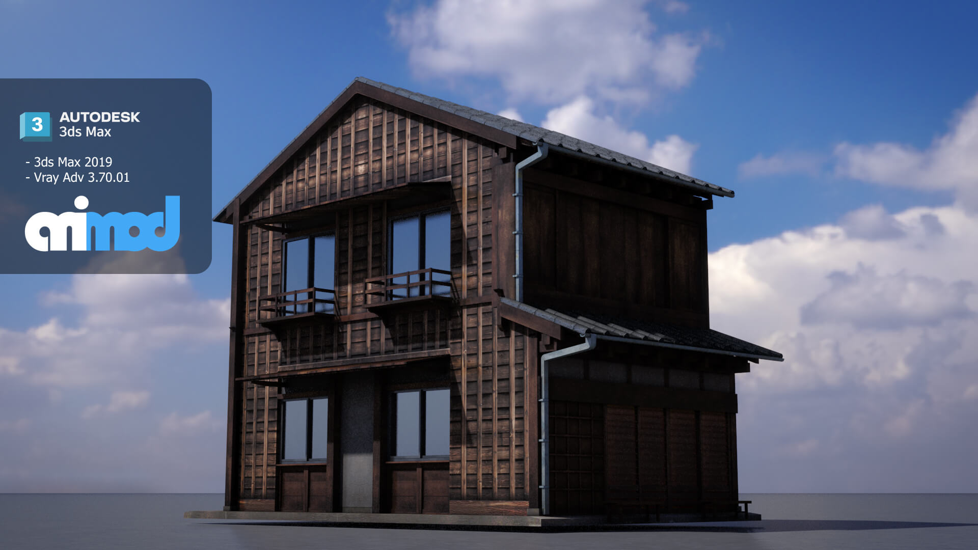 Japanese Style House 0022 - 3D Model by animod