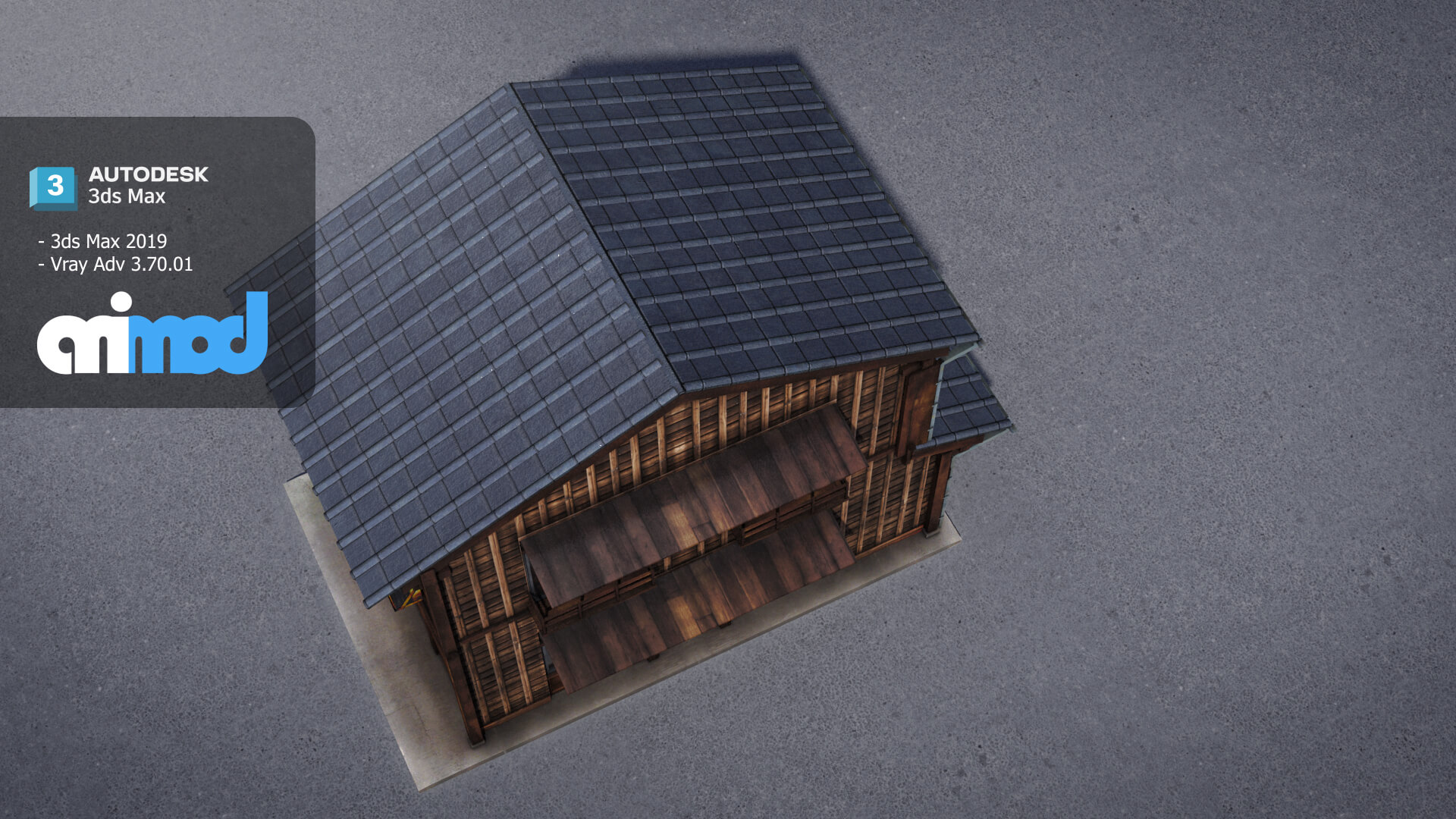 Japanese Style House 0022 - 3D Model by animod