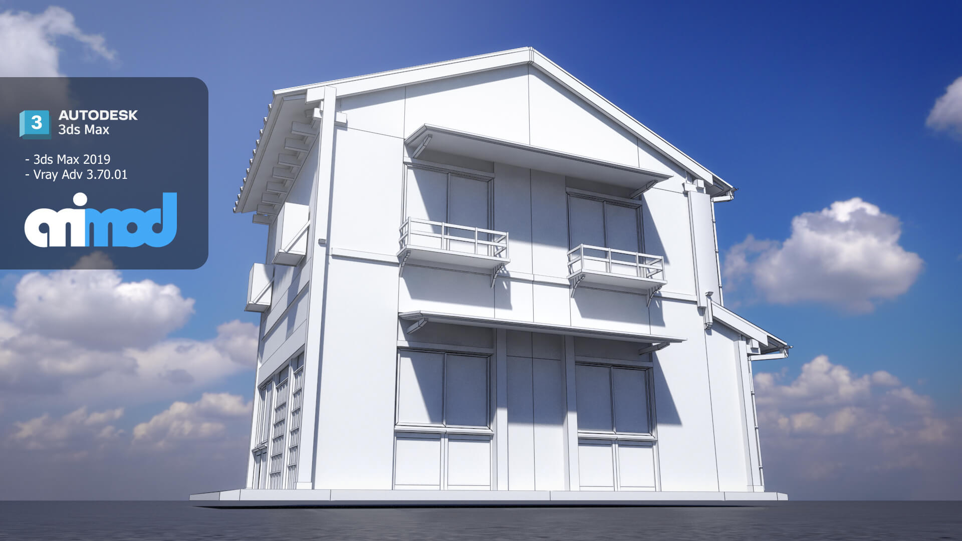 Japanese Style House 0022 - 3D Model by animod