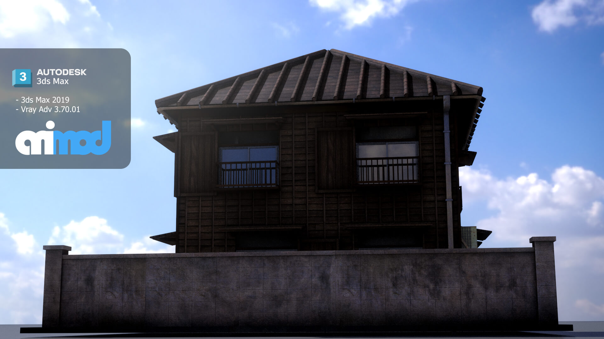 Japanese Style House 0026 - 3D Model by animod