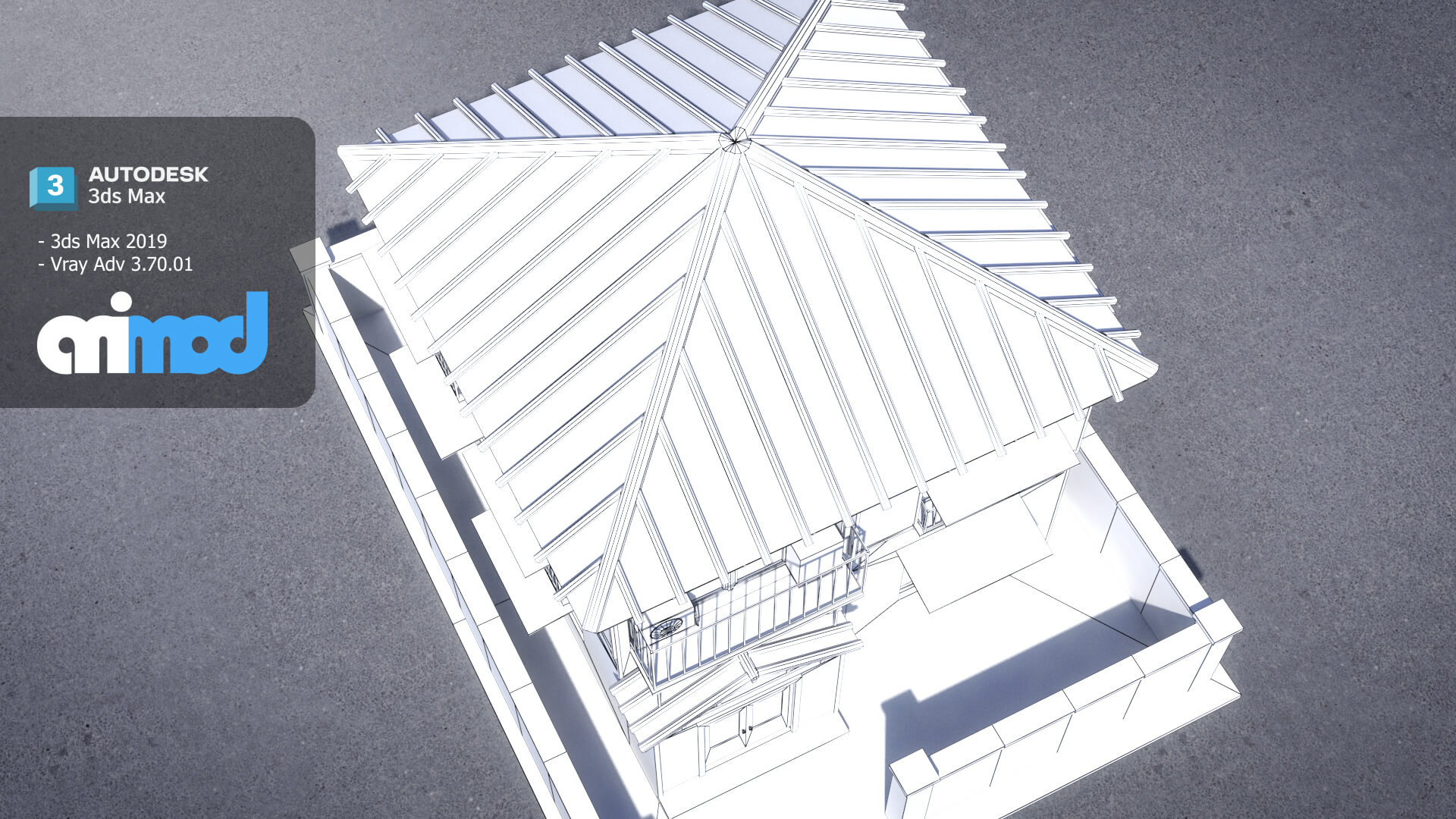 Japanese Style House 0026 - 3D Model by animod