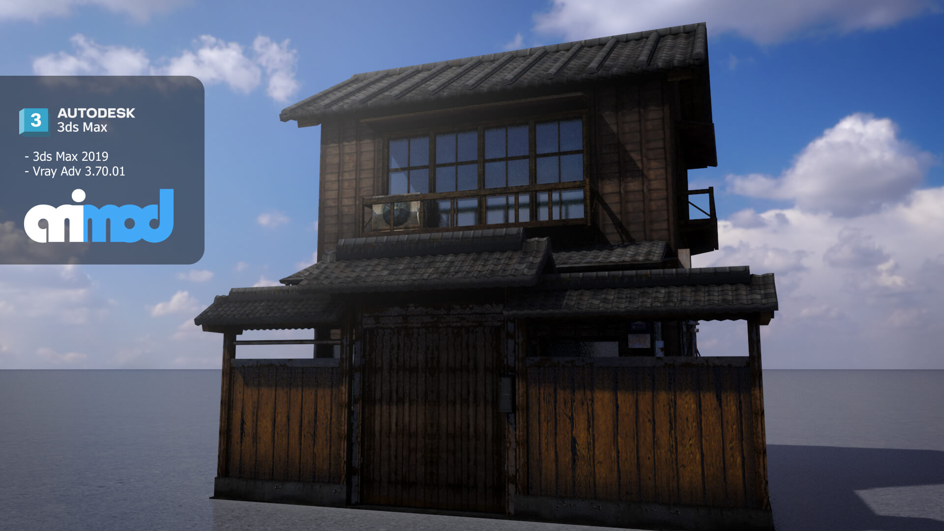 Japanese Style House 0032 - 3D Model by animod