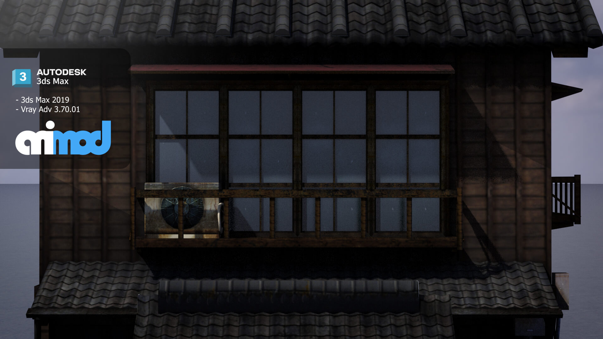 Japanese Style House 0032 - 3D Model by animod