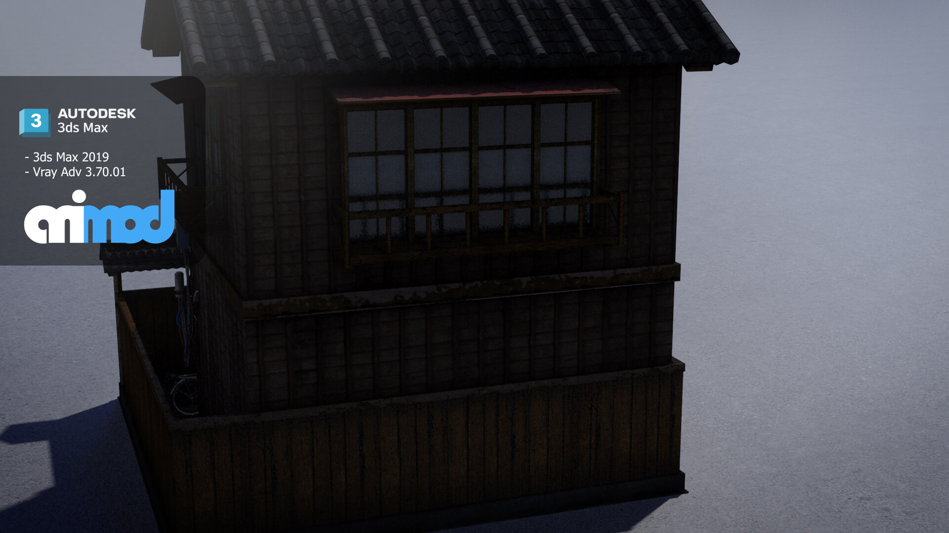 Japanese Style House 0032 - 3D Model by animod