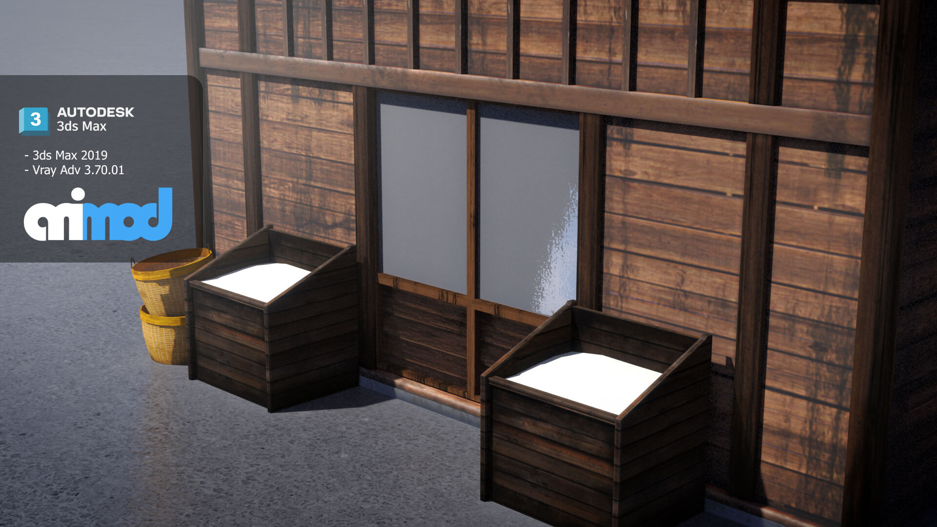 Japanese Style Rice Shop 0025 - 3D Model by animod