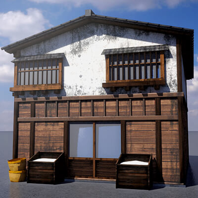 Japanese Style Rice Shop 0025 - 3D Model by animod