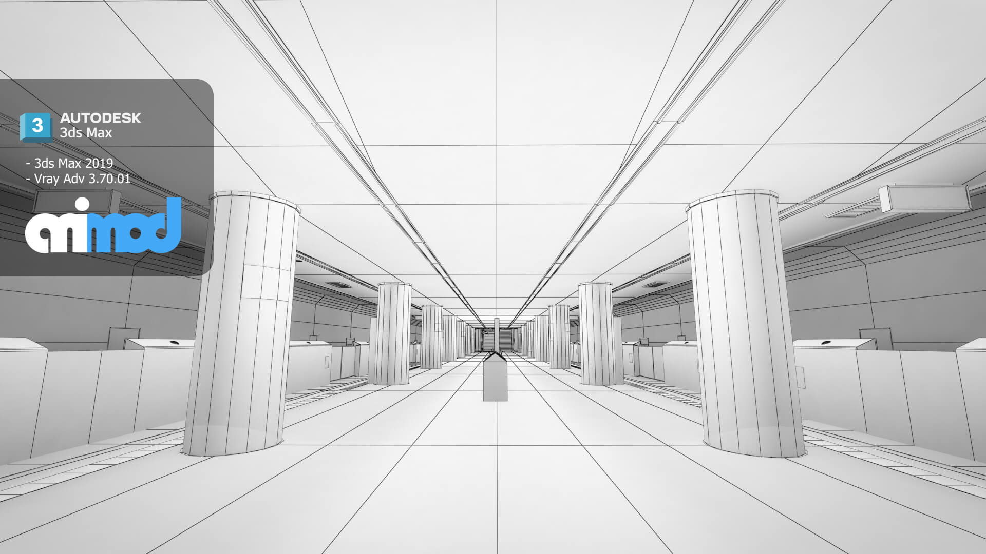 Japanese Subway Station Platform - 3D Model by animod