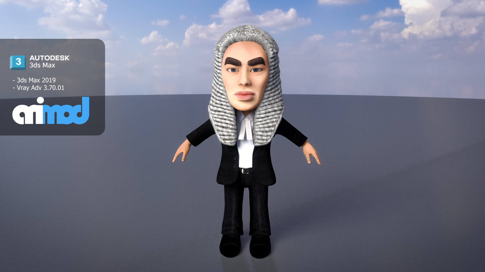 Judge Character - 3D Model by animod