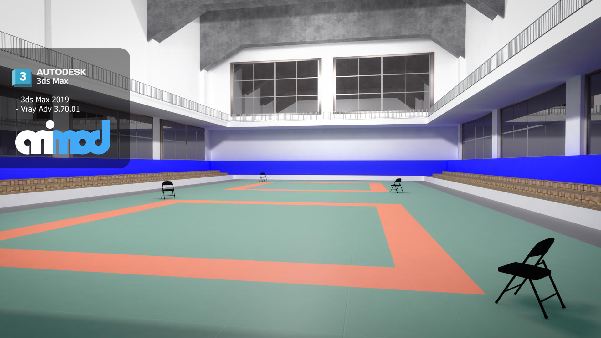 Judo Competition Venue - 3D Model by animod
