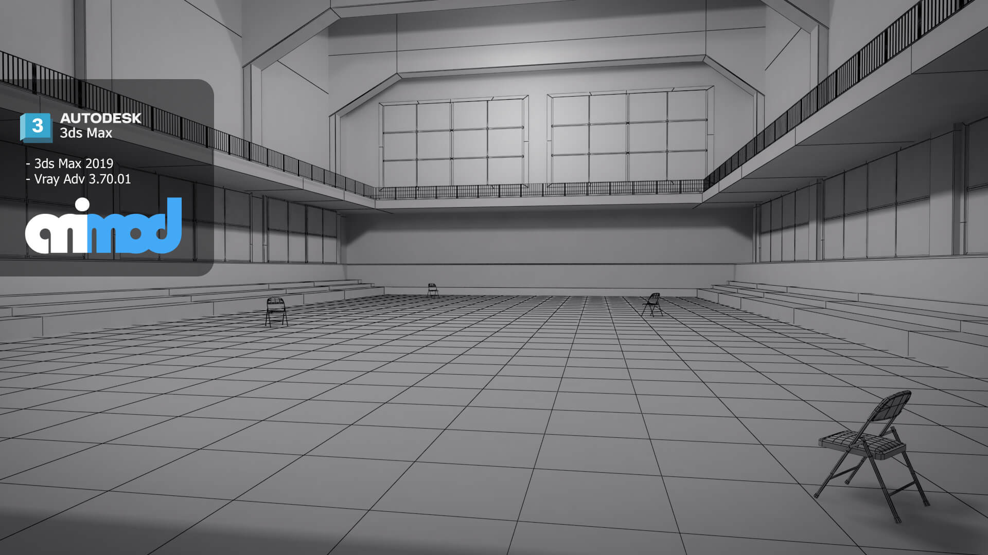 Judo Competition Venue - 3D Model by animod