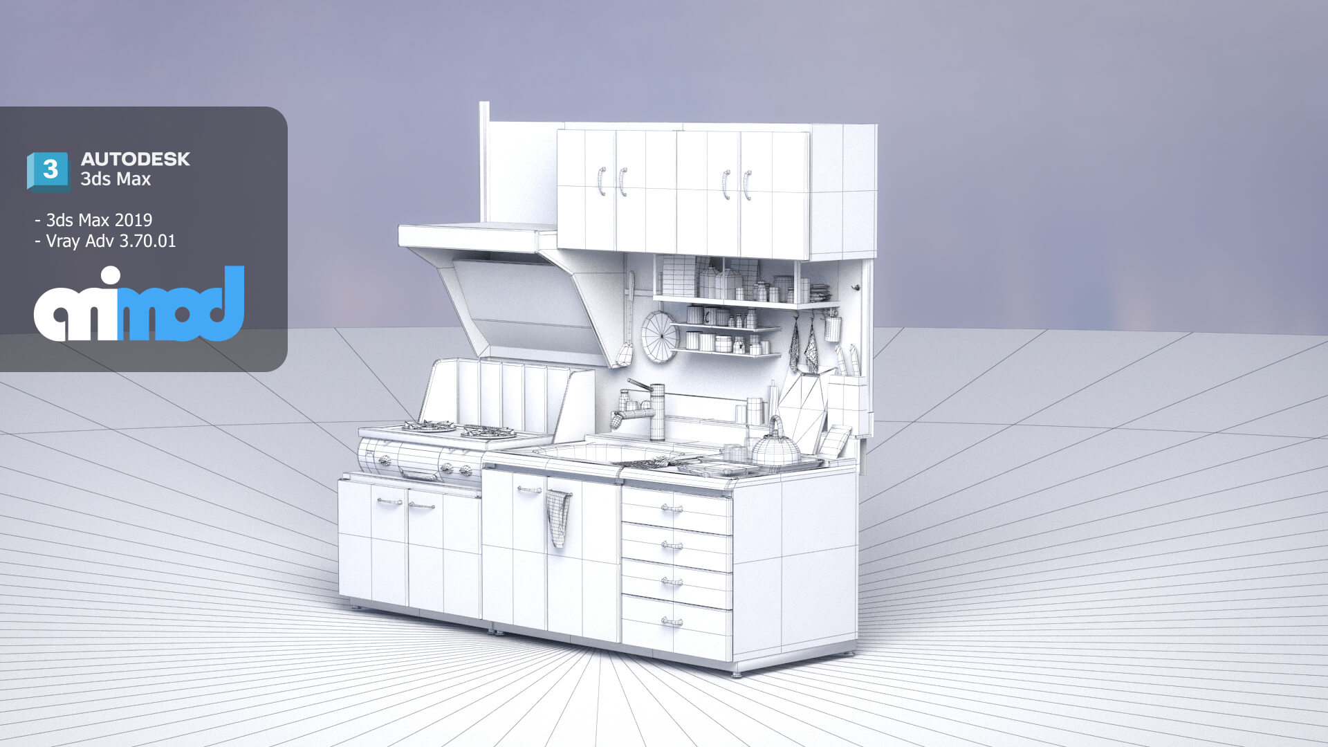 Kitchen Cabinets - 3D Model by animod