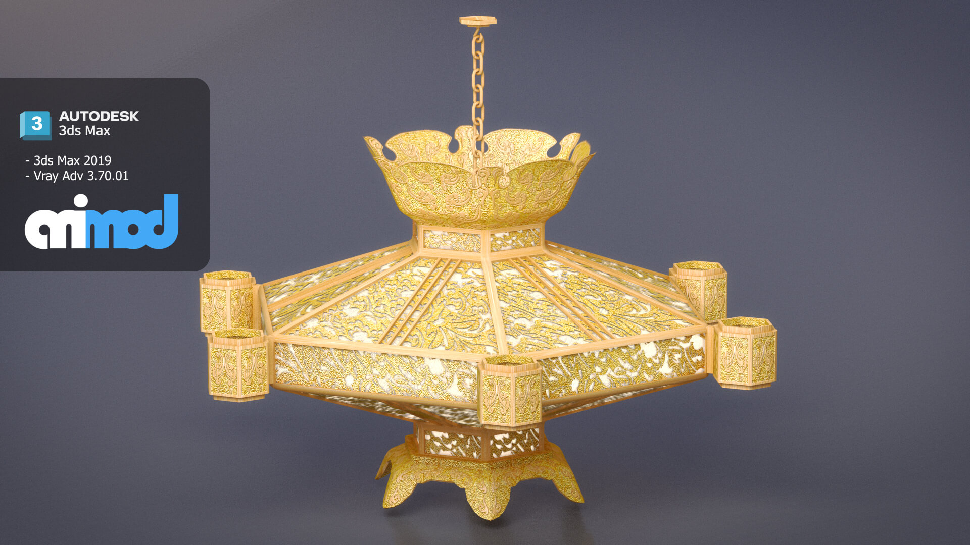 Lantern 0002 - 3D Model by animod