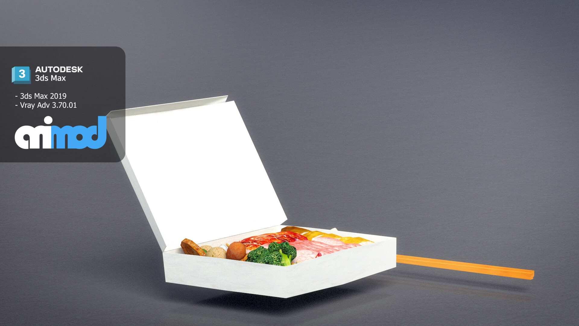 Lunchbox meal - 3D Model by animod