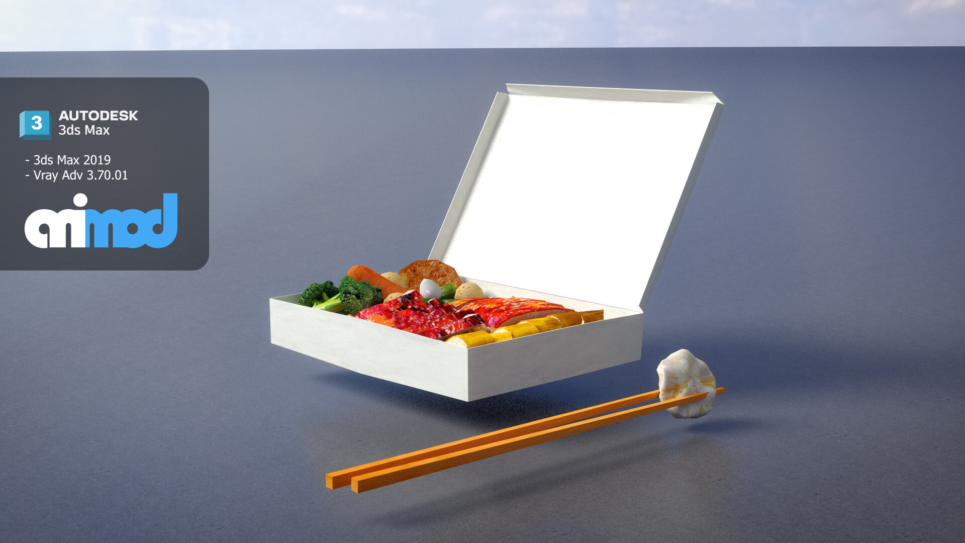 Lunchbox meal - 3D Model by animod