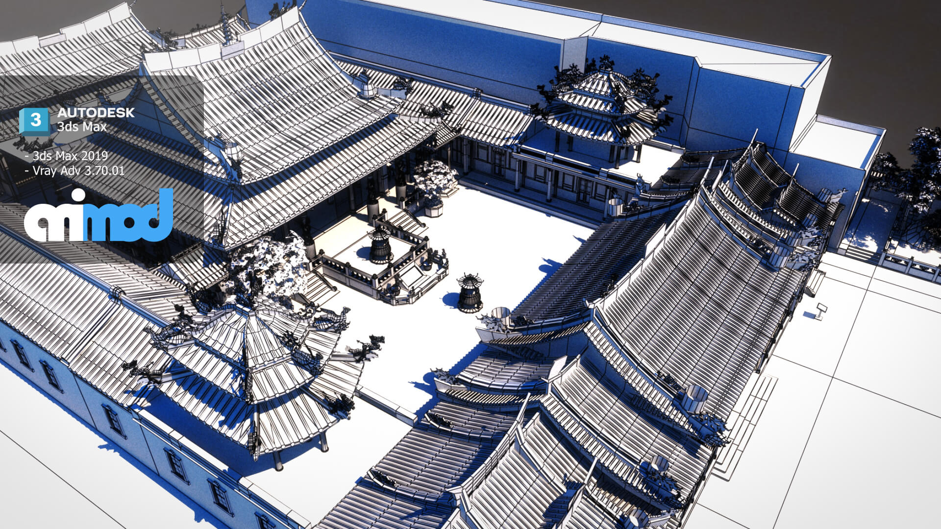 Lungshan Temple - 3D Model by animod