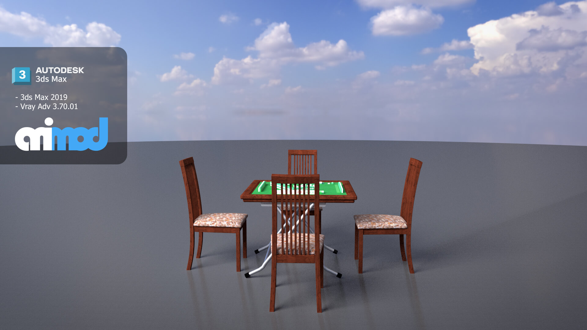 Mahjong Table - 3D Model by animod