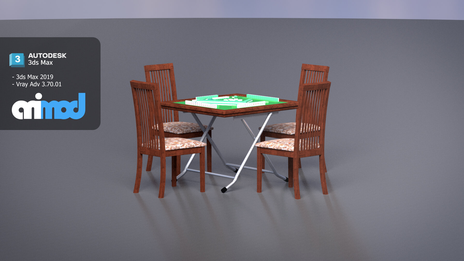 Mahjong Table - 3D Model by animod