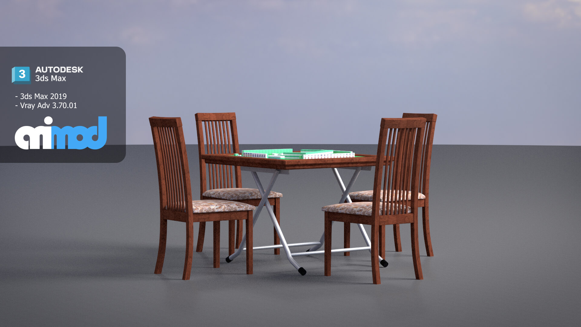 Mahjong Table - 3D Model by animod