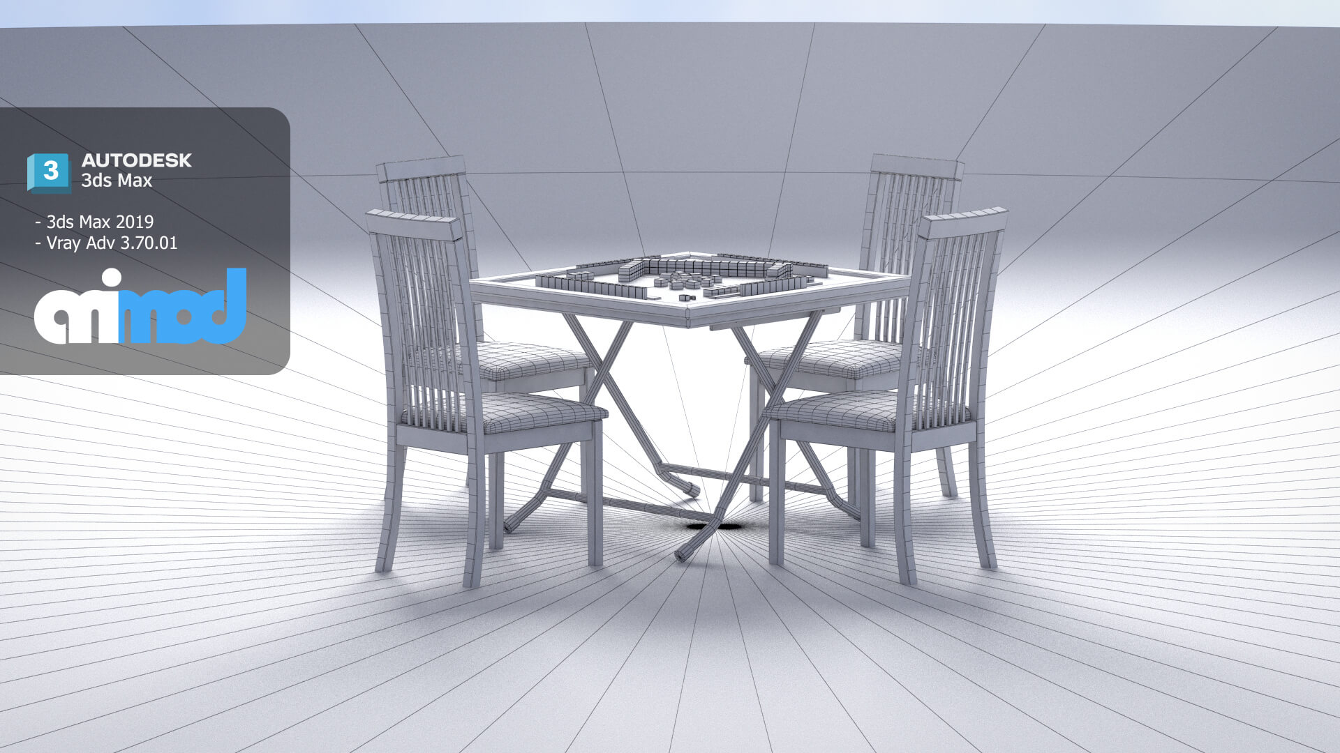 Mahjong Table - 3D Model by animod