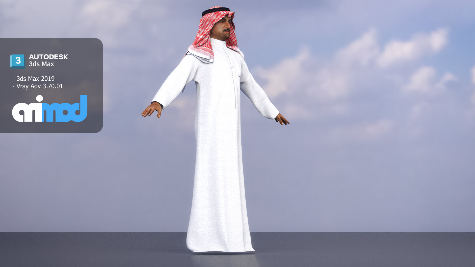 Middle East Man - 3D Model by animod
