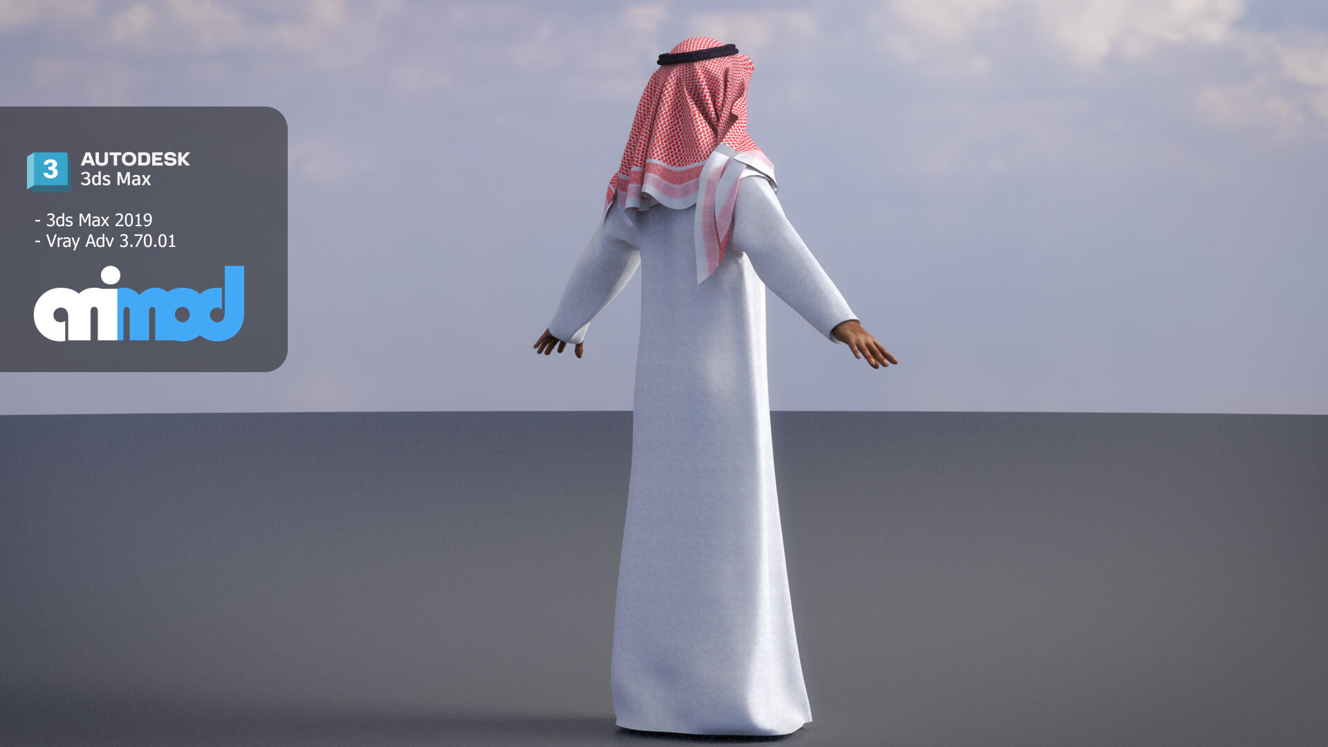 Middle East Man - 3D Model by animod