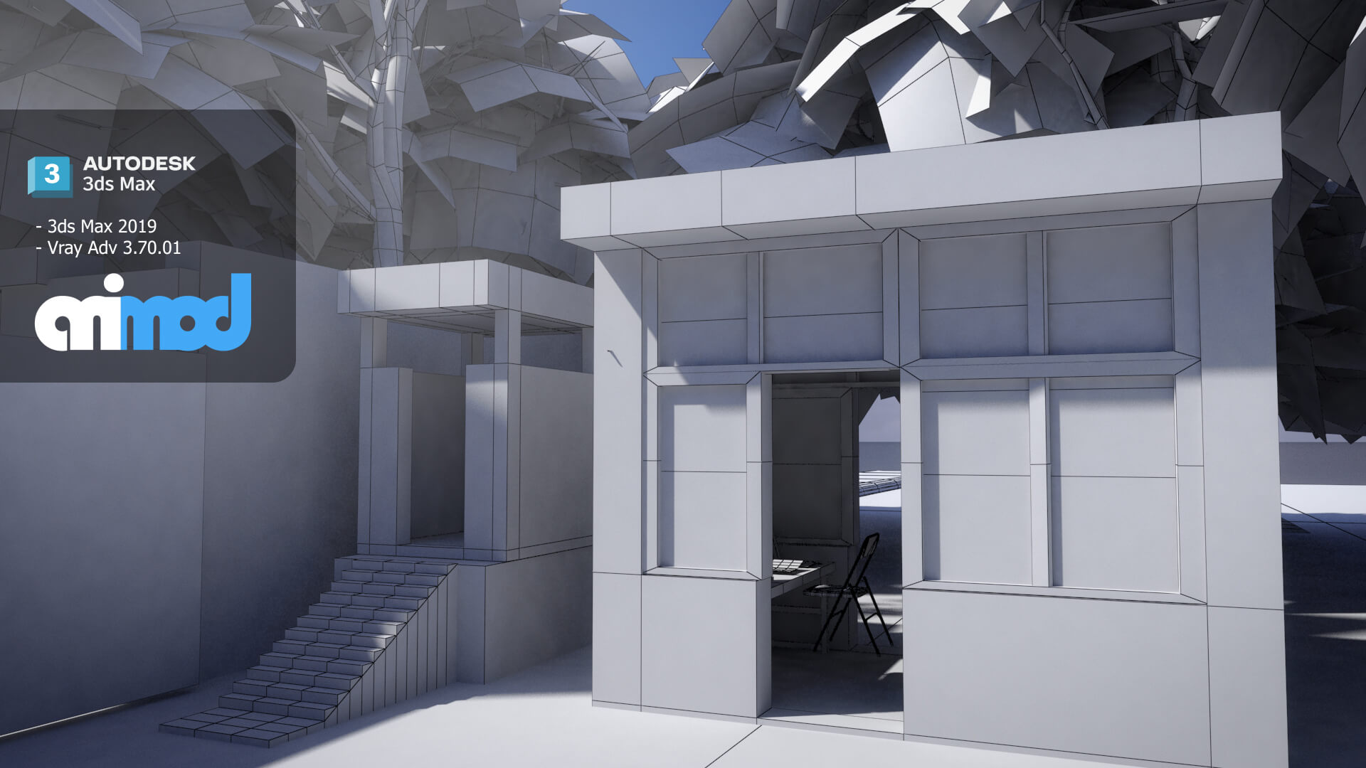 Military Camp Entrance - 3D Model by animod