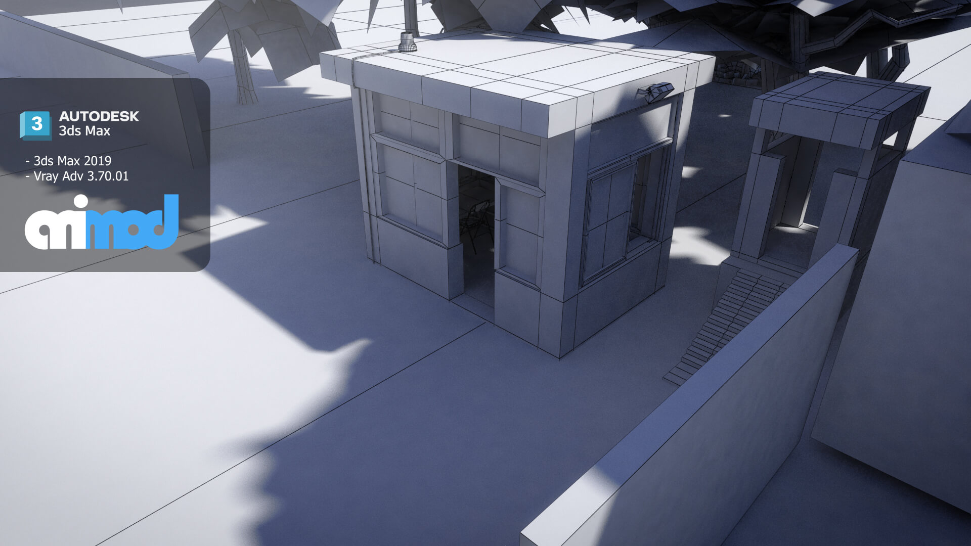 Military Camp Entrance - 3D Model by animod