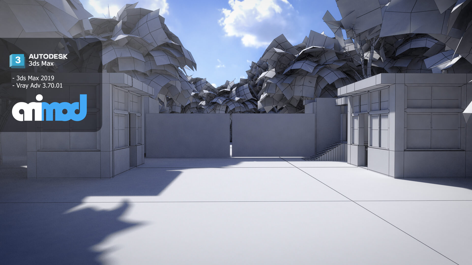 Military Camp Entrance - 3D Model by animod