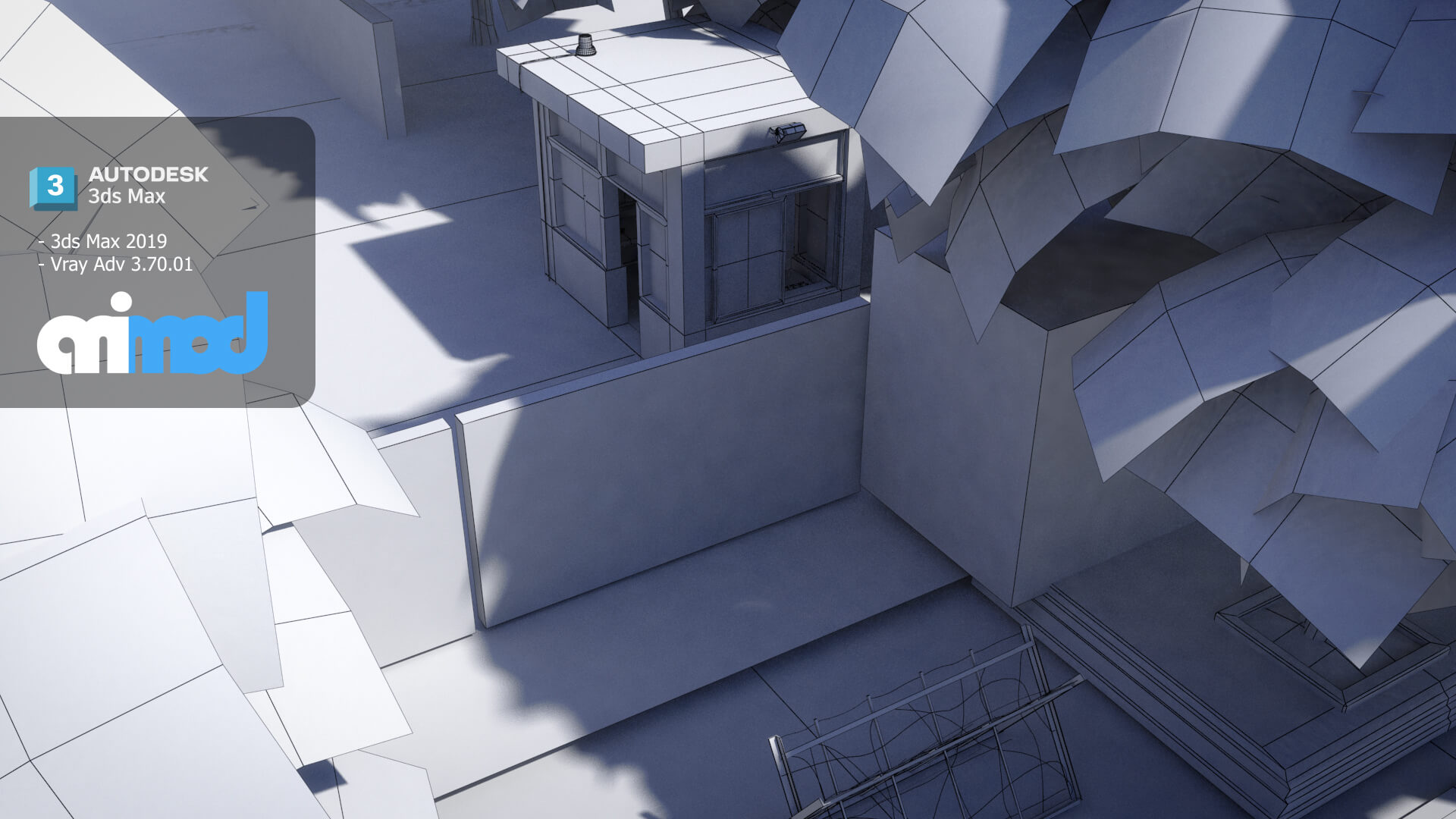 Military Camp Entrance - 3D Model by animod