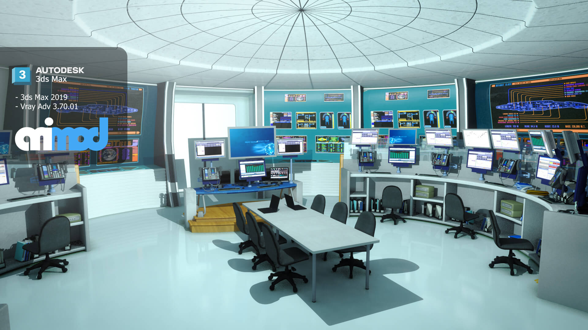 Mission Control Center - 3D Model by animod