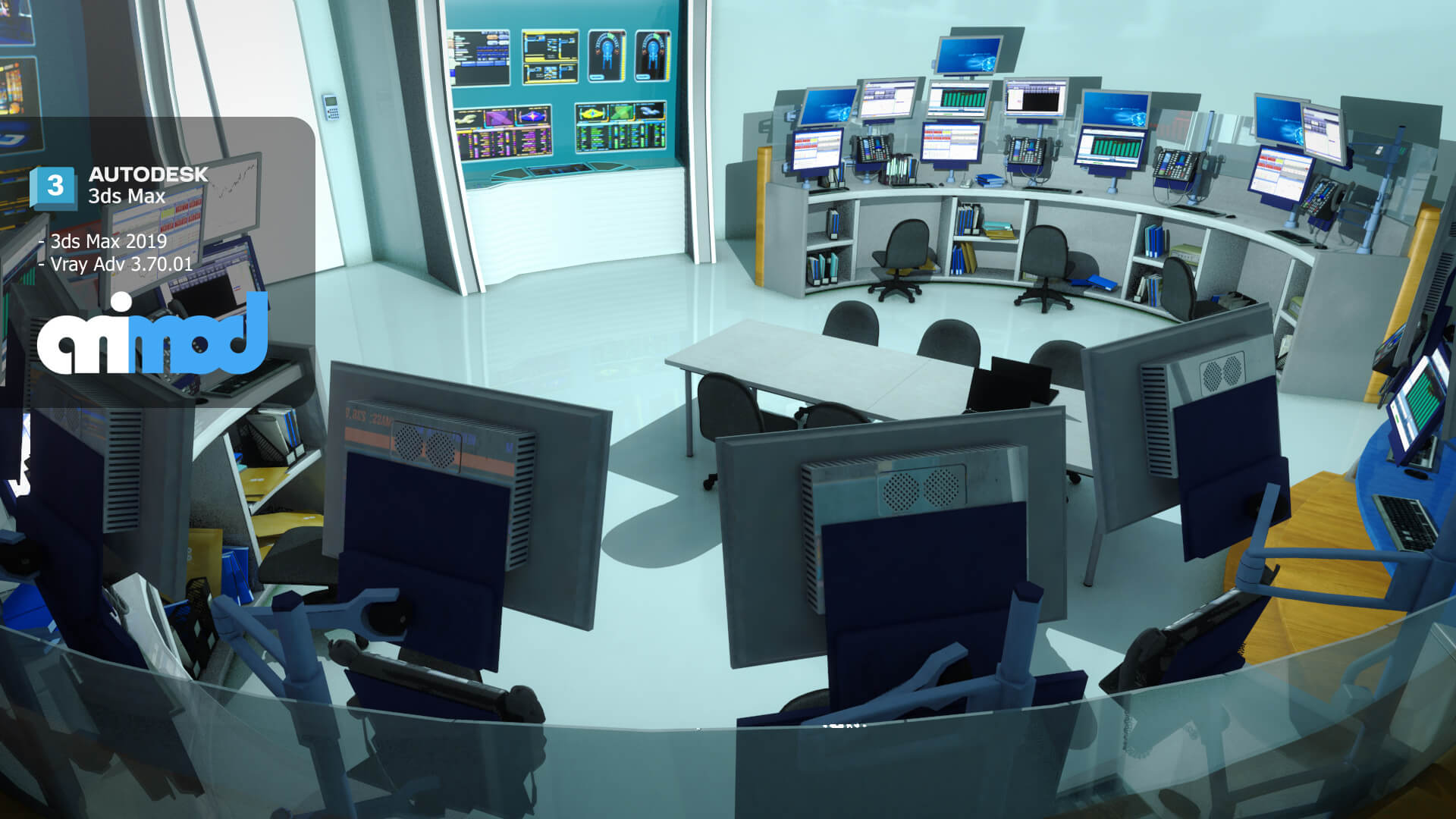 Mission Control Center - 3D Model by animod
