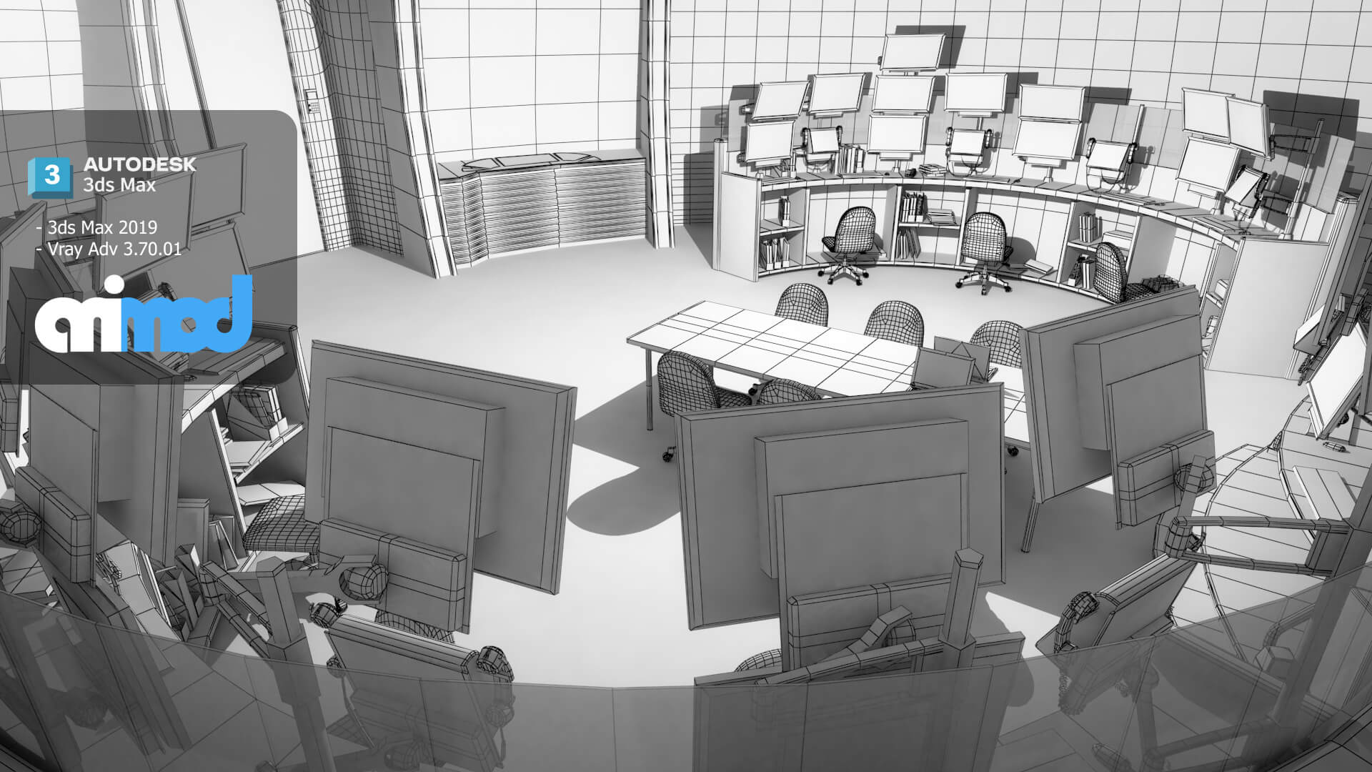 Mission Control Center - 3D Model by animod