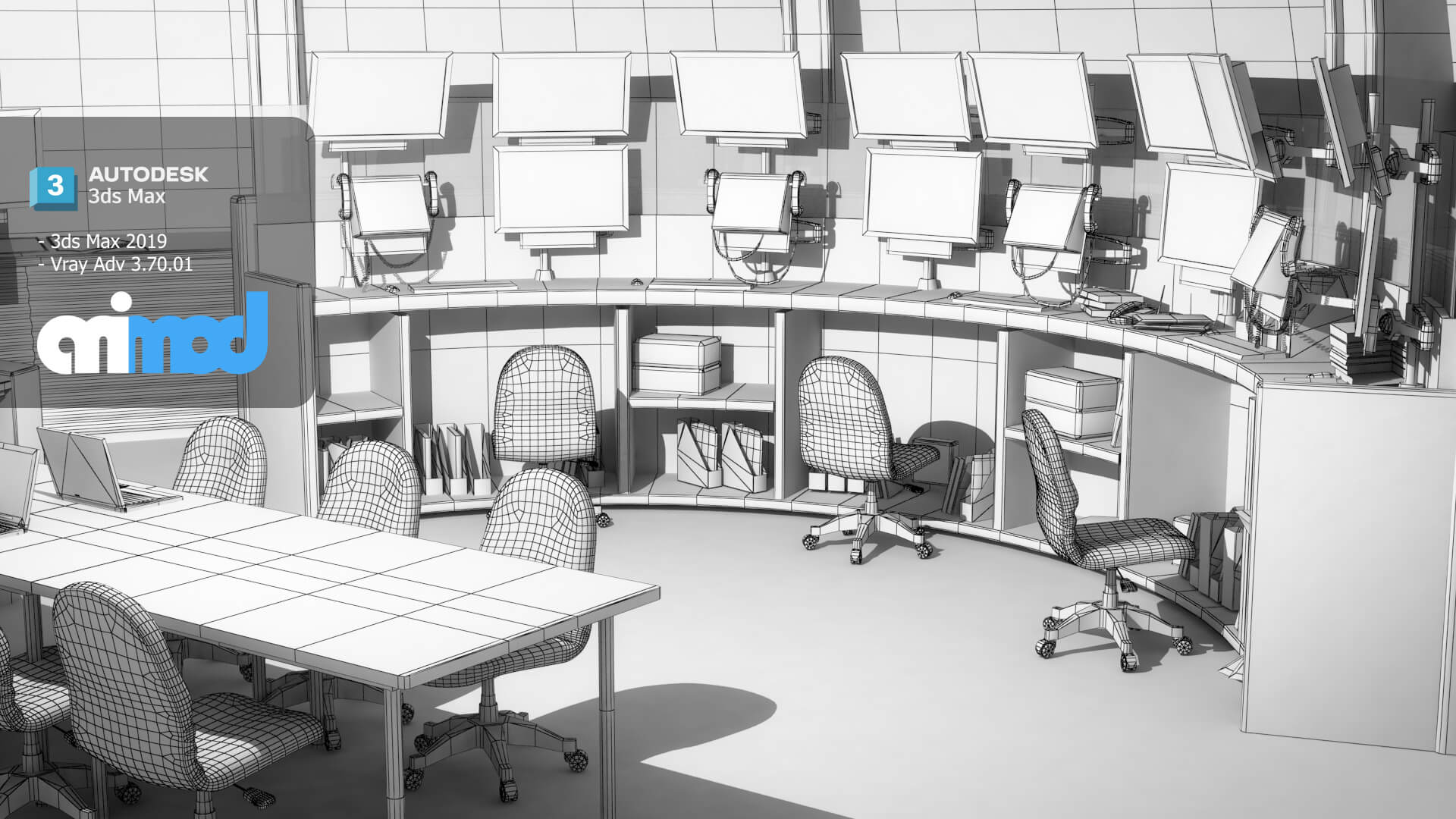 Mission Control Center - 3D Model by animod