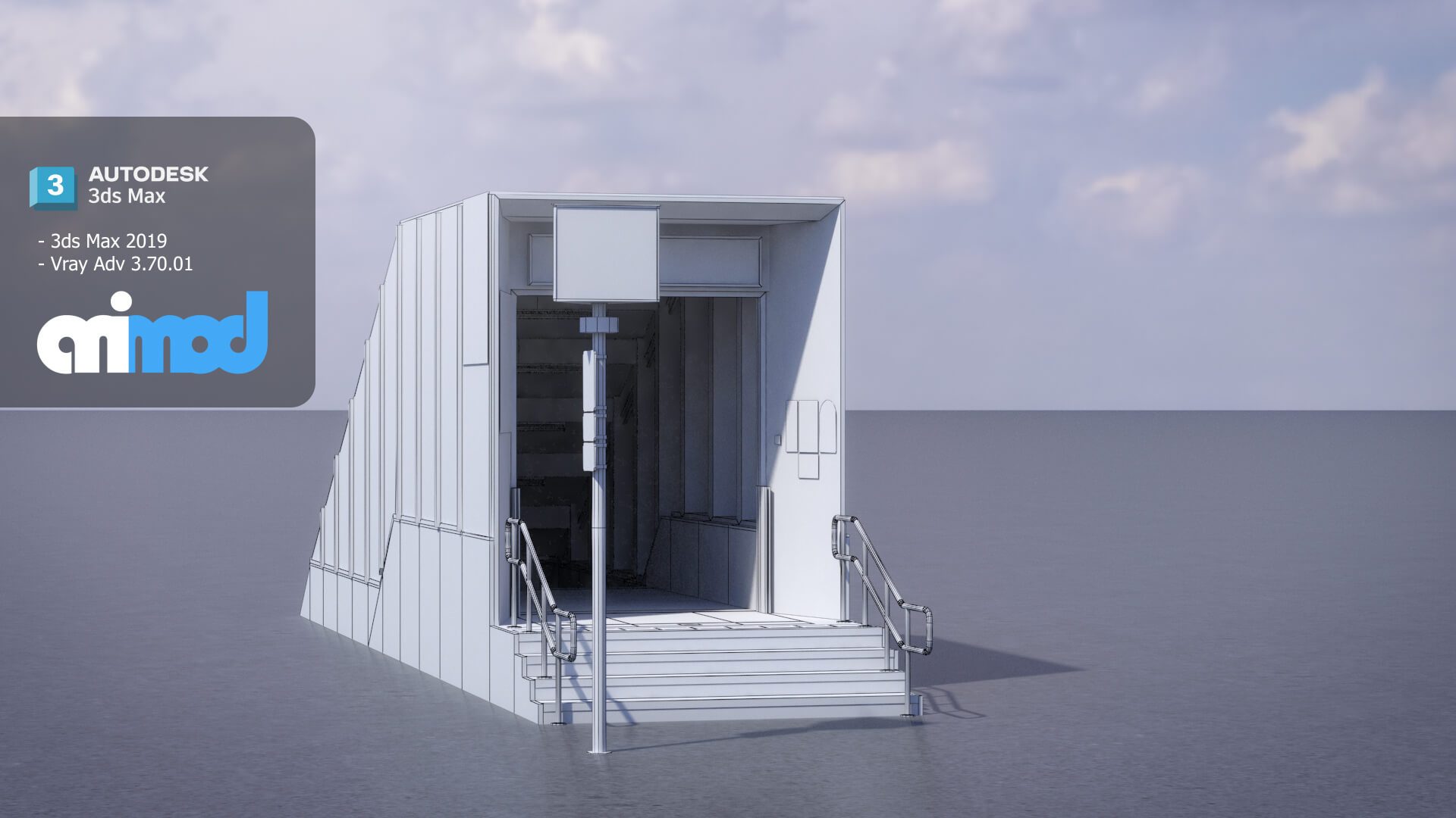 Taiwan Mrt Exit 1 - 3D Model by animod