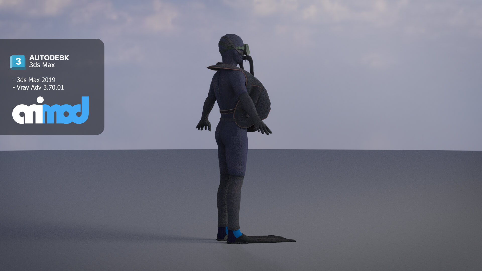 Navy Seal in Diving Overalls - 3D Model by animod