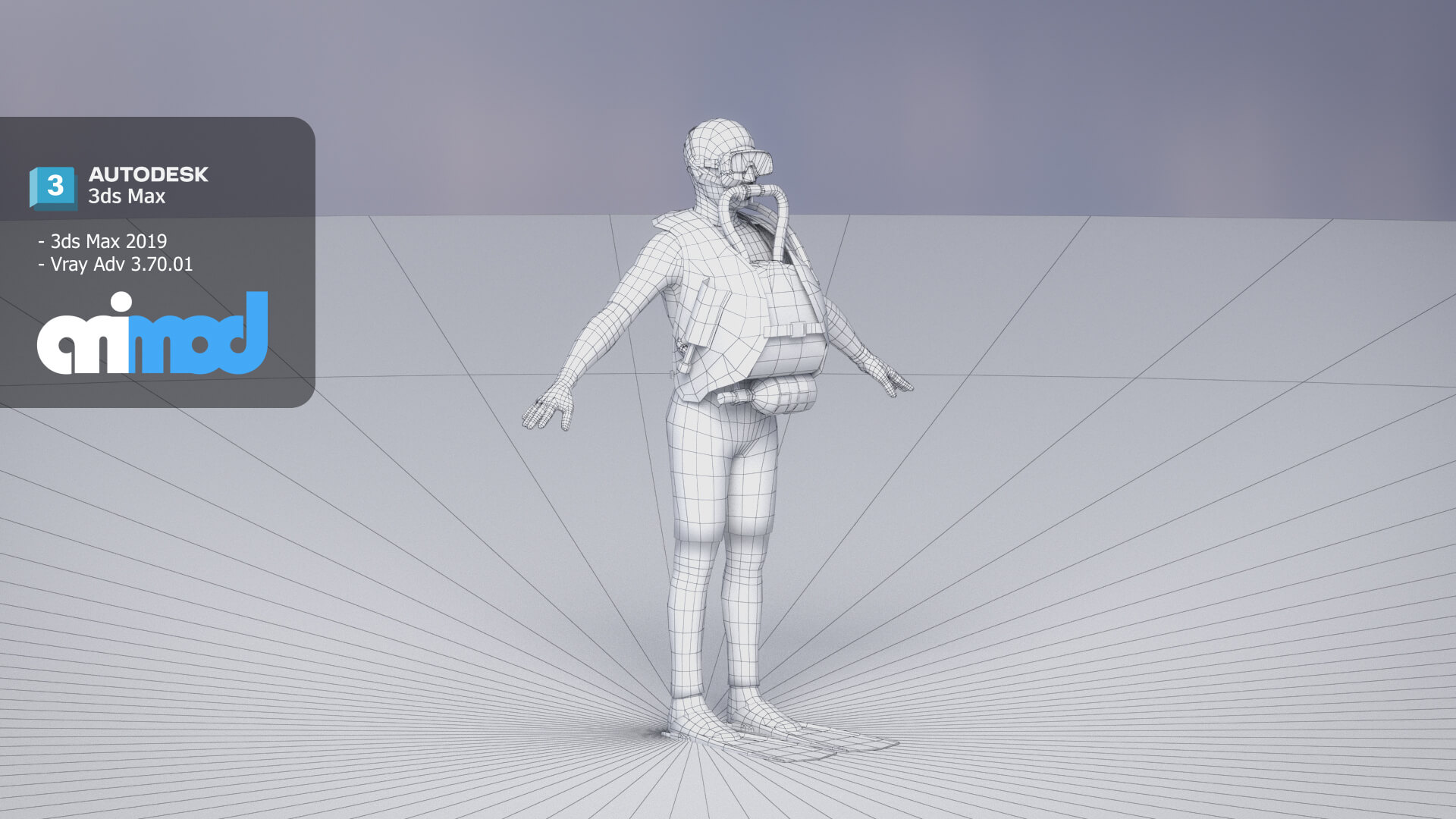 Navy Seal in Diving Overalls - 3D Model by animod