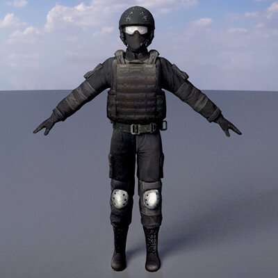 Navy Seals Close Quarter Battle Uniform - 3D Model by animod