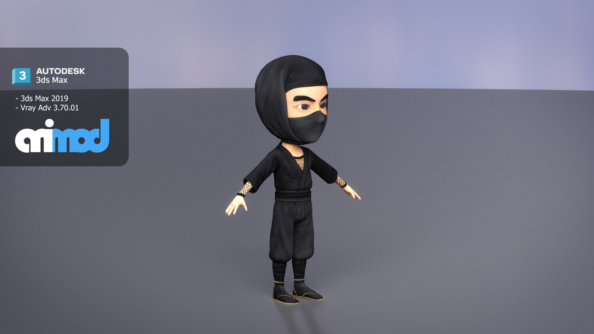 Ninja Character - 3D Model by animod