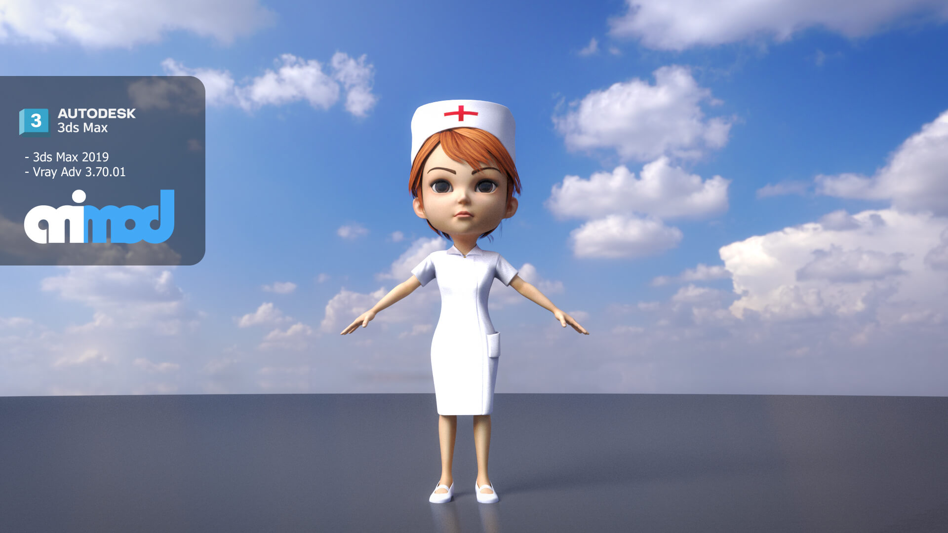 Nurse 0002 Character - 3D Model by animod