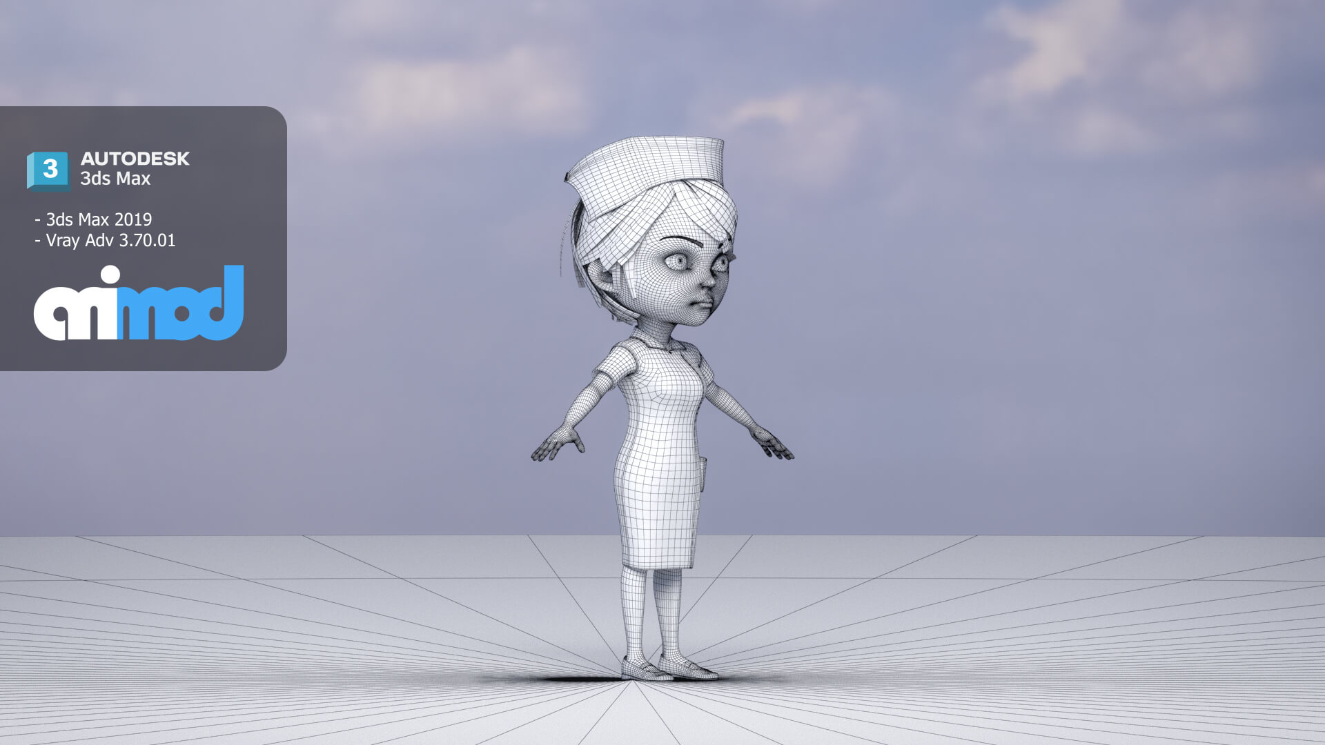 Nurse 0002 Character - 3D Model by animod