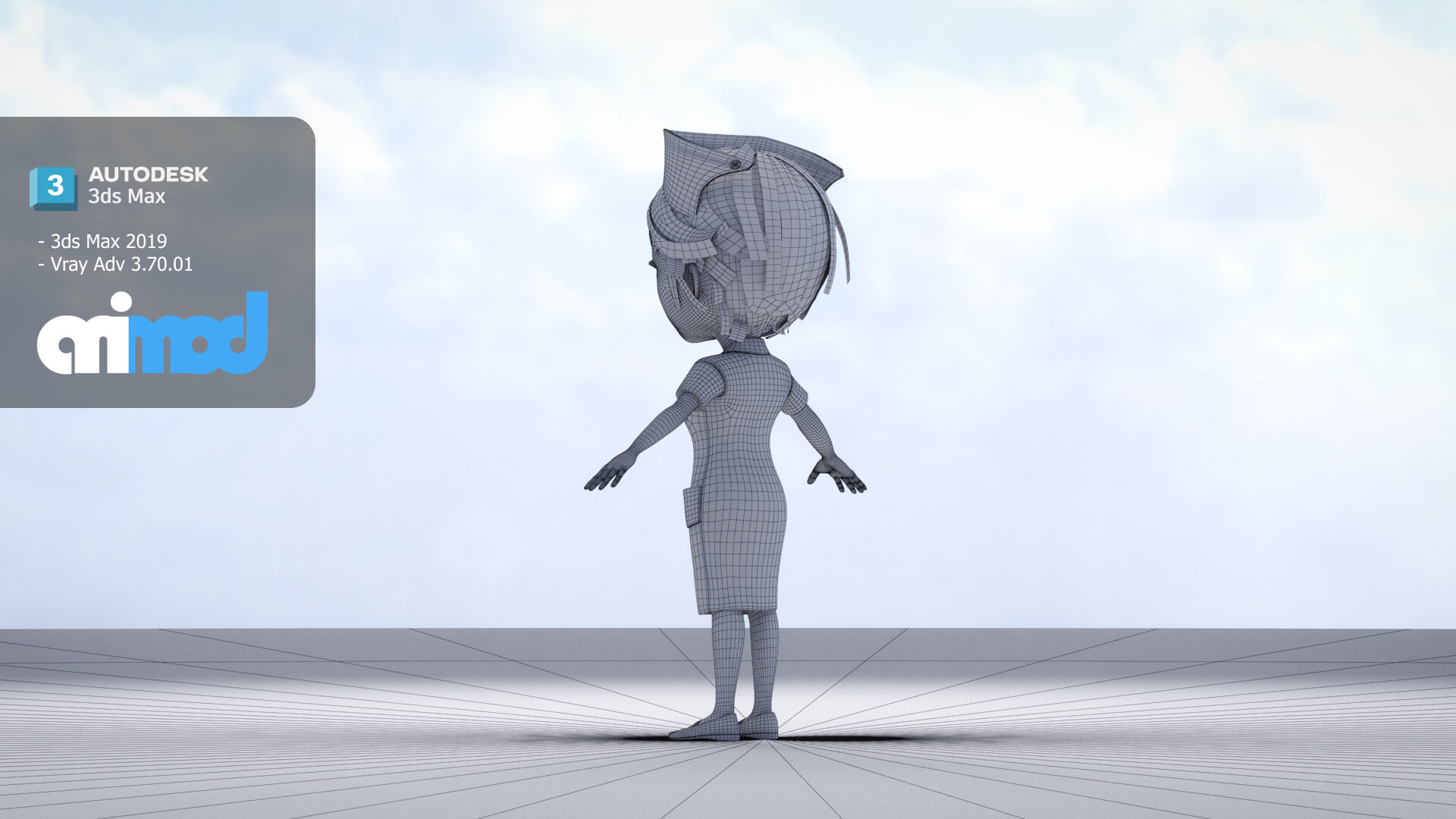Nurse 0002 Character - 3D Model by animod
