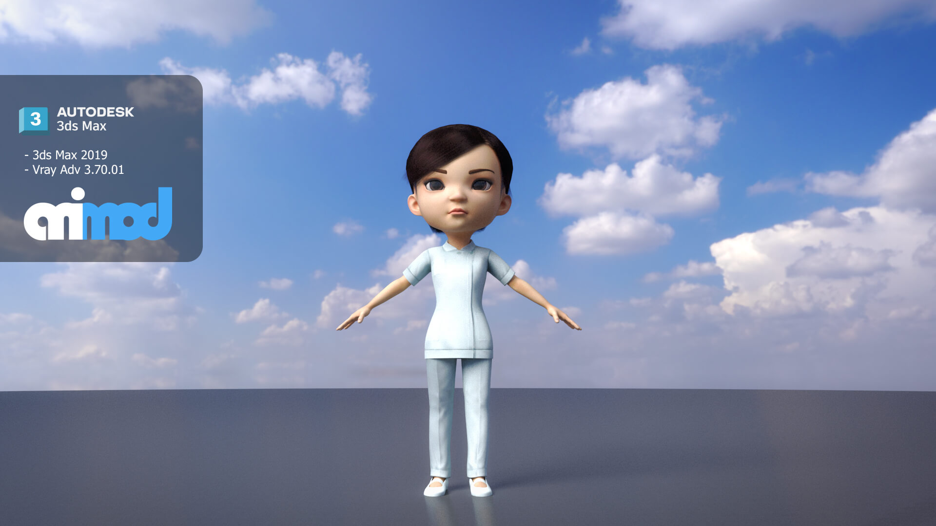 Nurse 0003 Character - 3D Model by animod