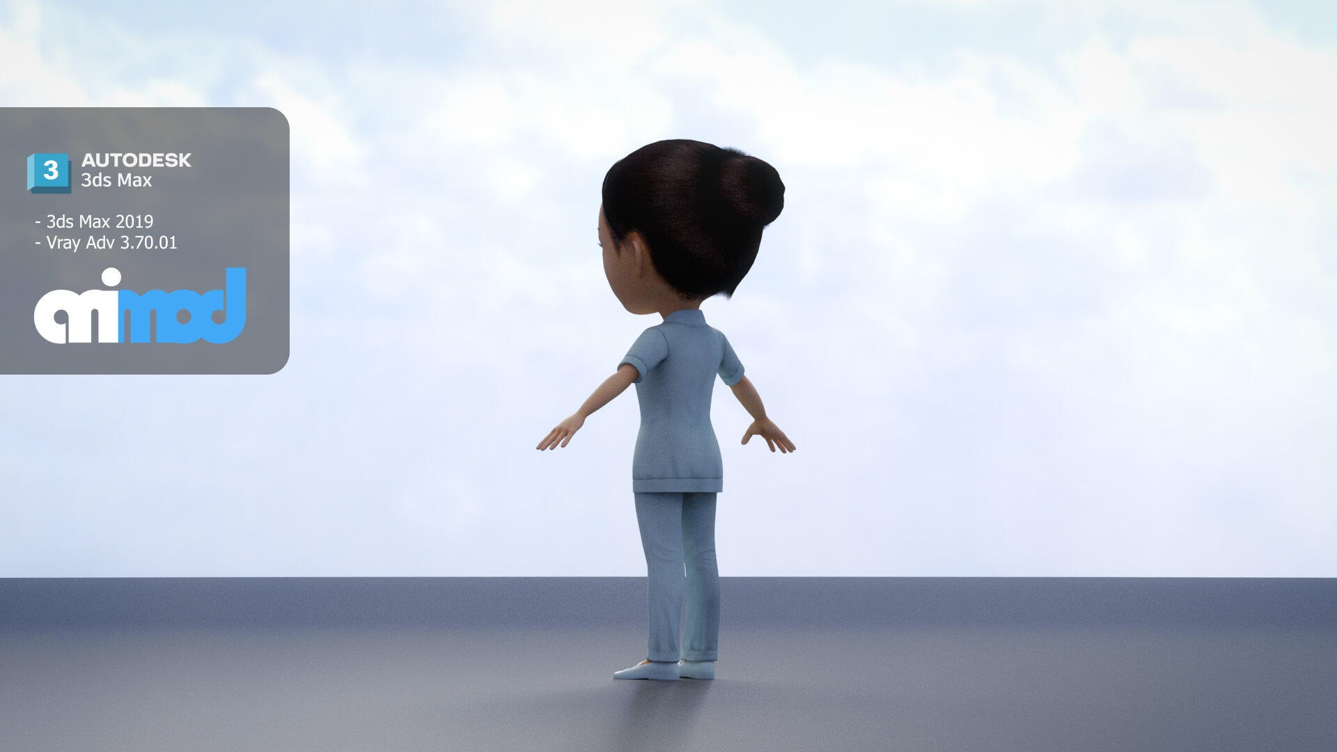 Nurse 0003 Character - 3D Model by animod