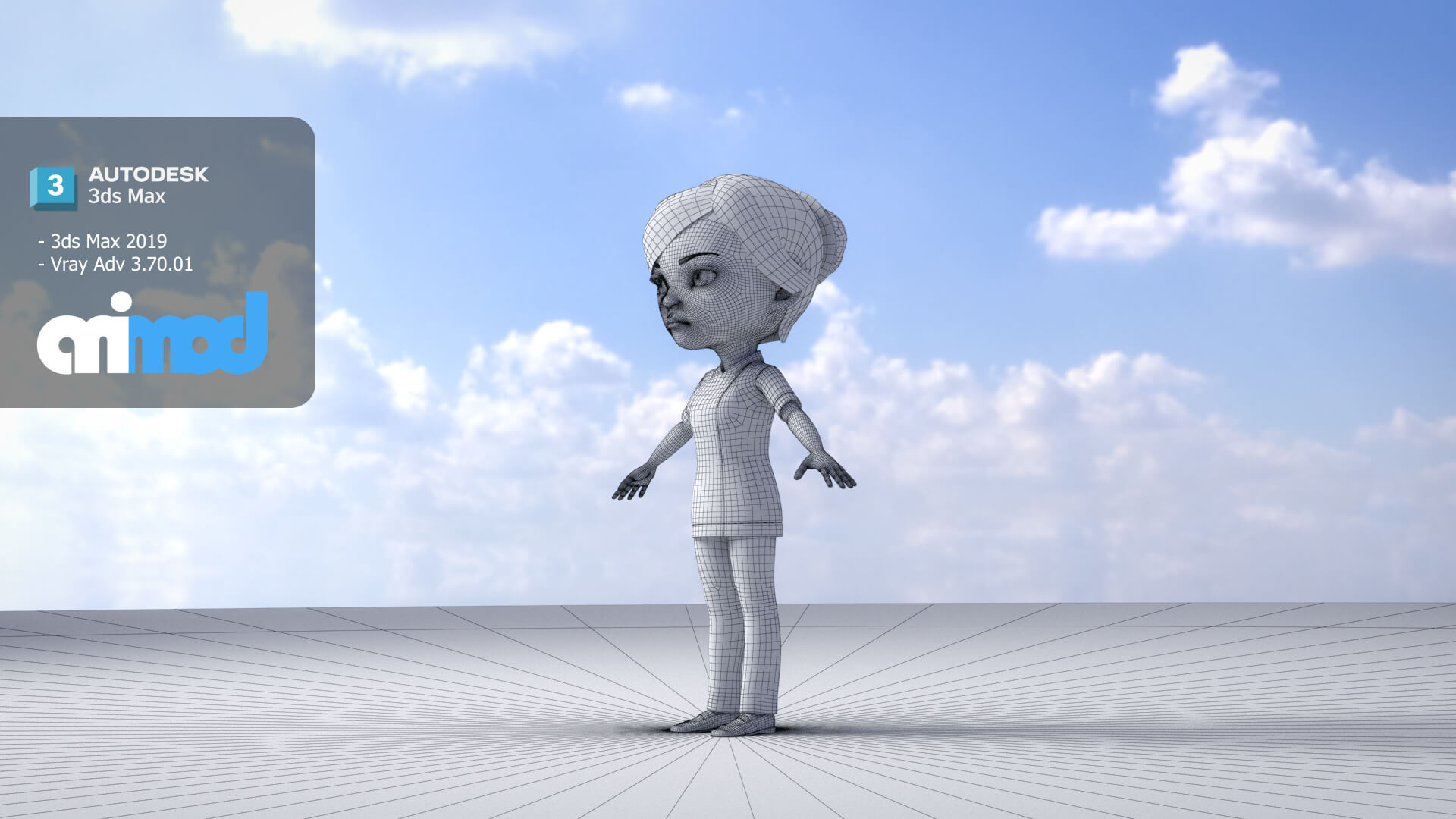 Nurse 0003 Character - 3D Model by animod