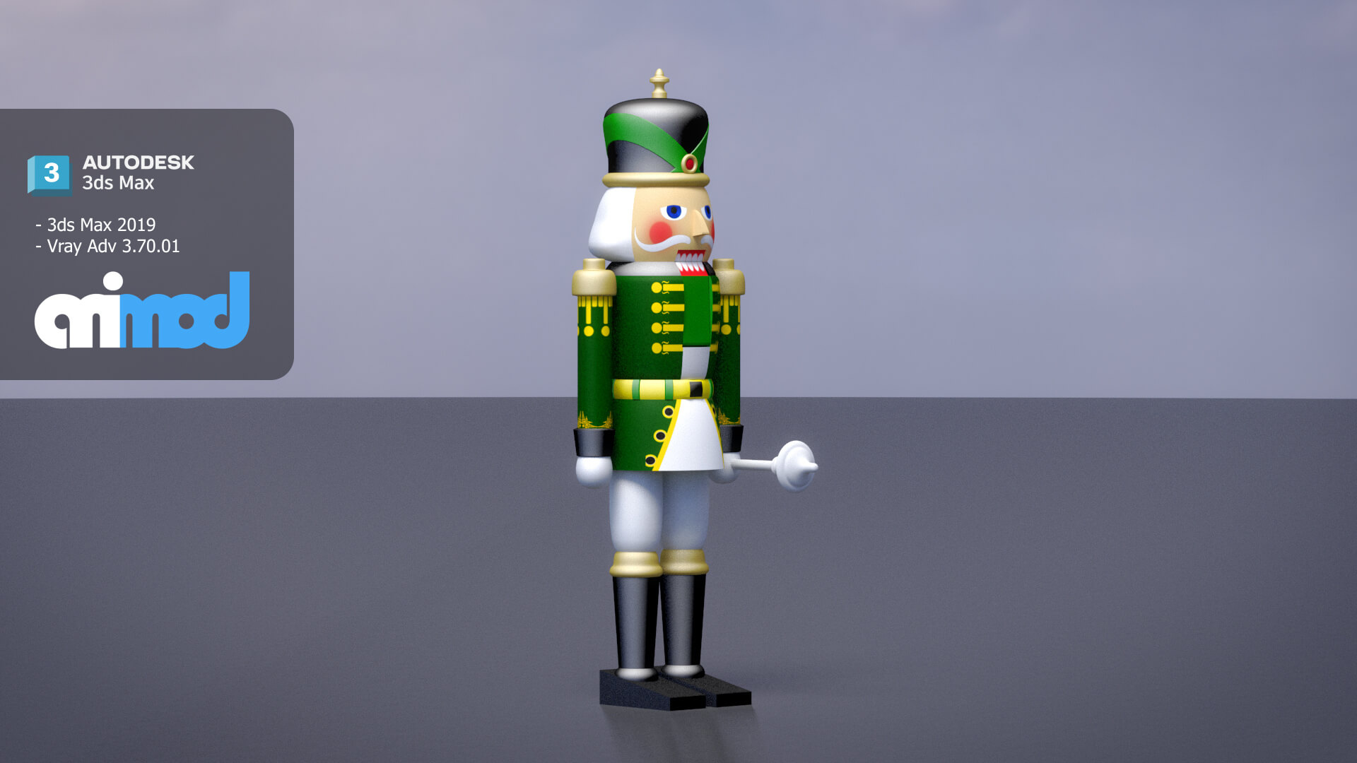 Nutcracker xmas - 3D Model by animod